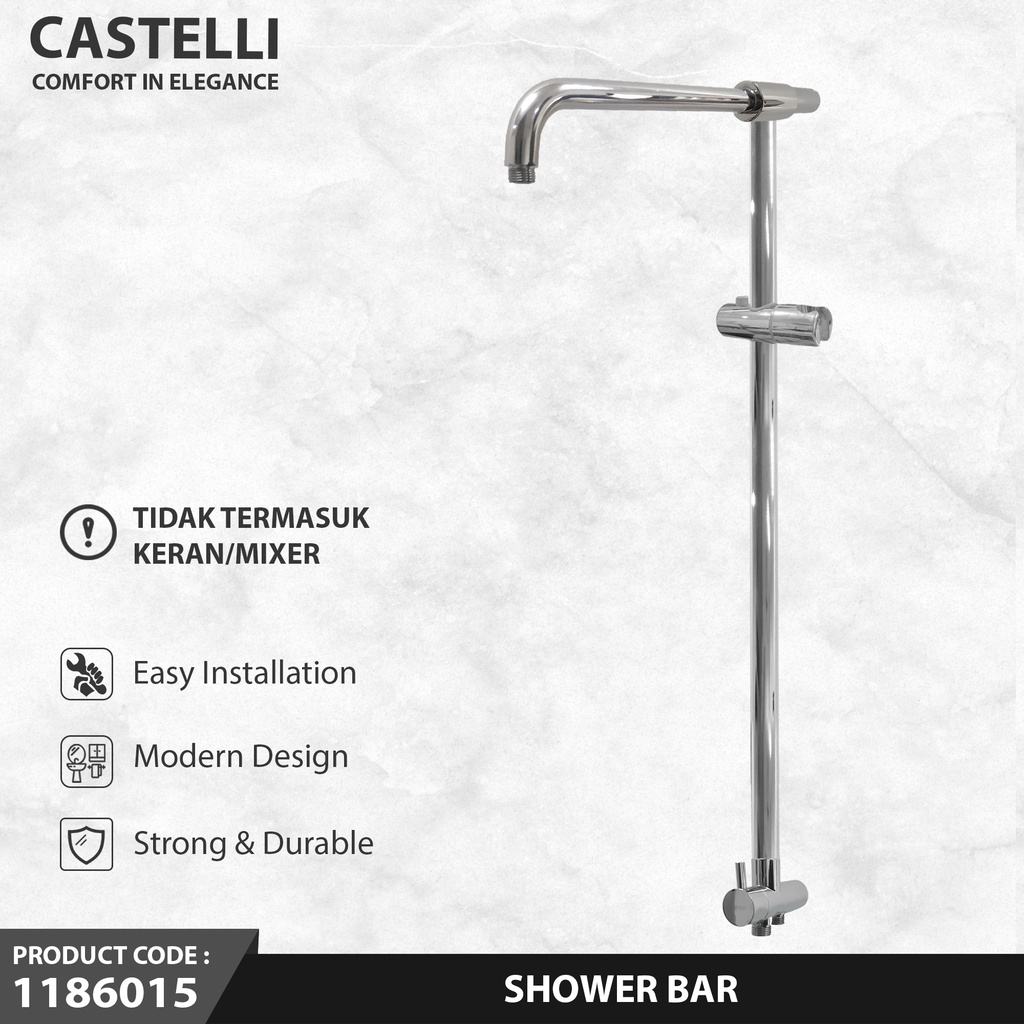 Jual Tiang Shower Castelli Shower Bar - 1186015 | Shopee Indonesia
