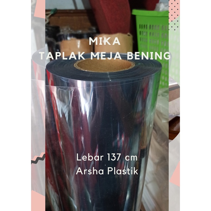 Jual Taplak Meja Bening/PVC Plastik Mika Meteran/Plastik Mika Lemas/ Plastik Bening Lembaran ...