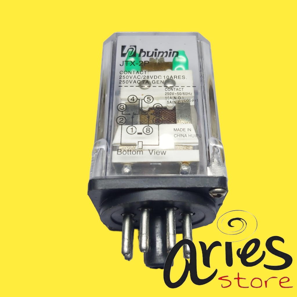 Jual RELAY 12V 8 PIN BULAT JTX 2P | Shopee Indonesia