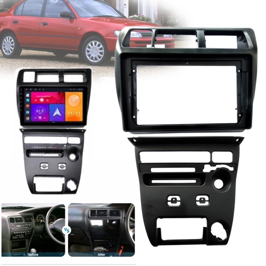 Jual Frame Dudukan Head Unit Android 9 Inch Great Corolla Panel AC Set ...