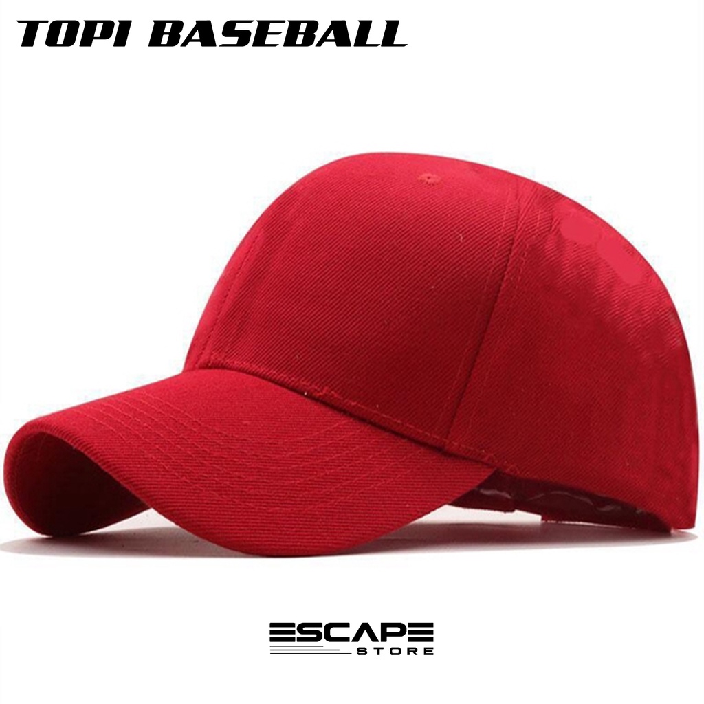 Jual Topi Baseball Distro Caps Pria dan Wanita Warna Merah Topi Distro ...