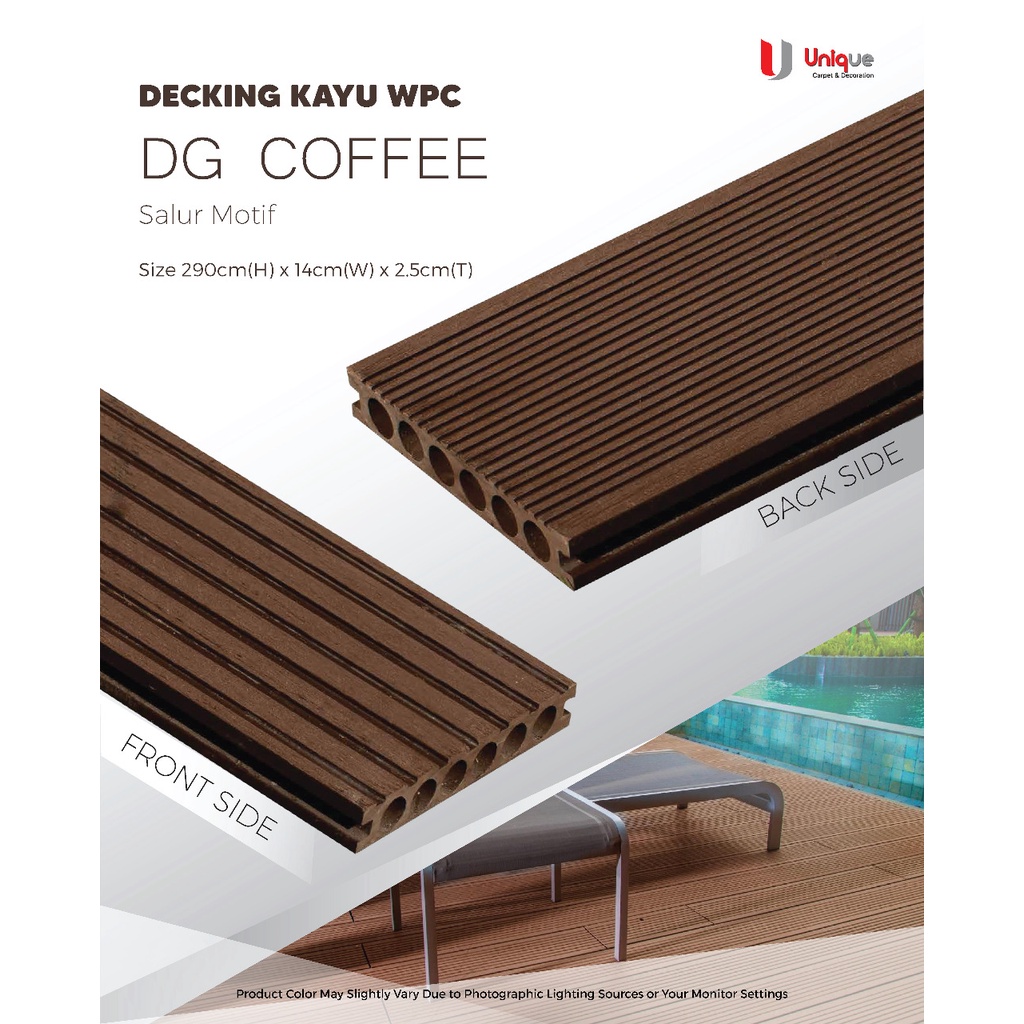 Jual Decking WPC Outdoor / Lantai Kayu Kolam Renang / Pool / Decking DG ...