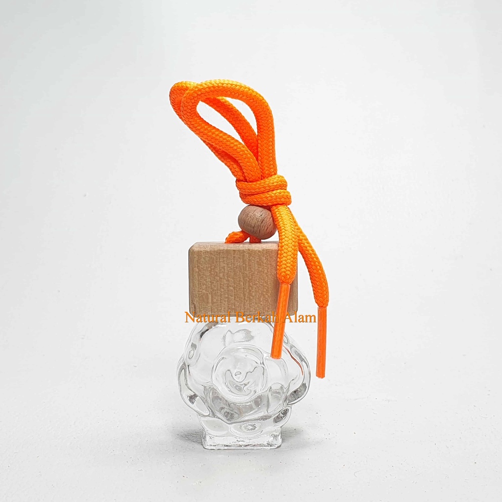 Jual Botol Parfum Gantung 8 Ml Rose Tutup Kayu Kotak / Botol Kaca ...