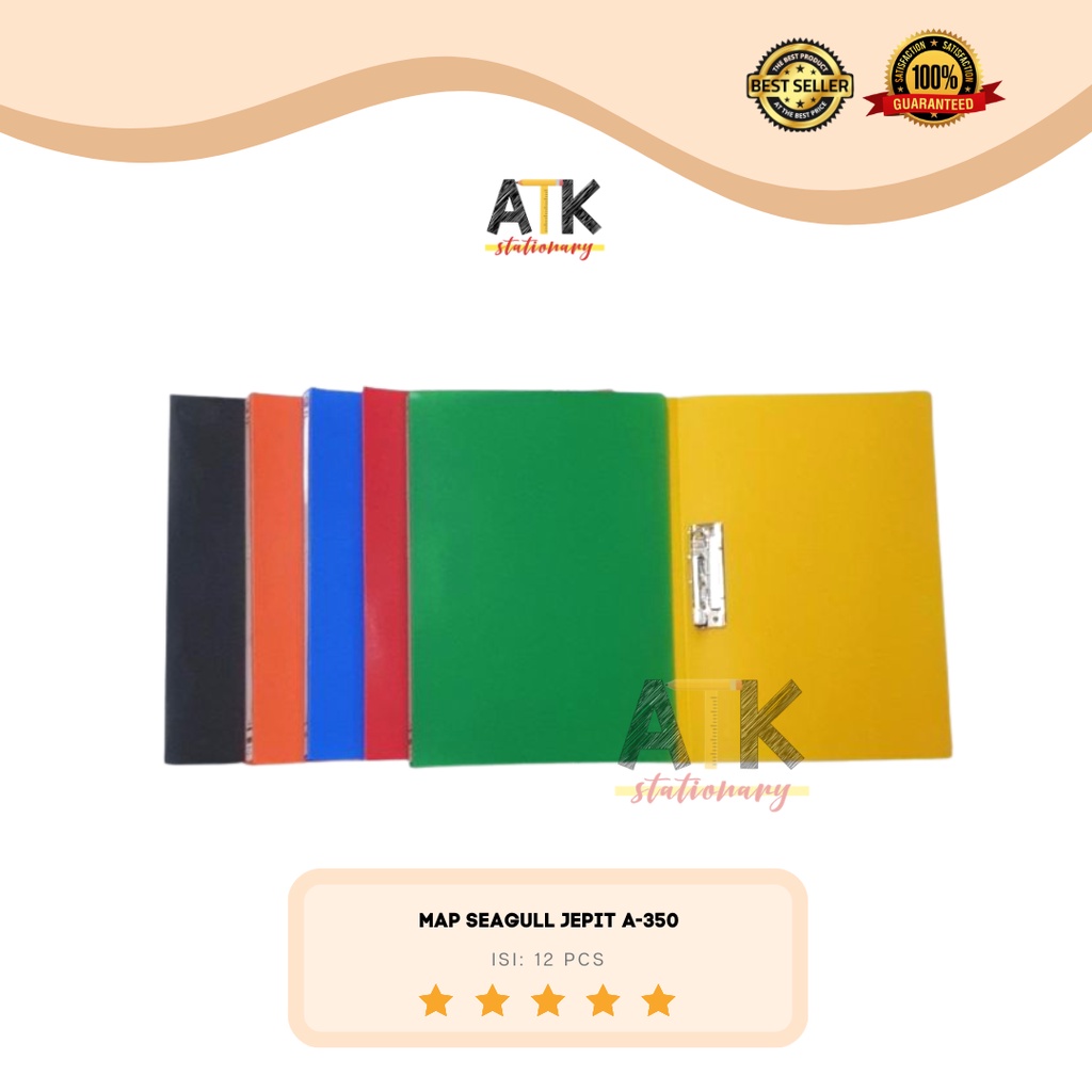 Jual Spring File Seagull A350 Jepit / Map Plastik Seagul A350 atk ...