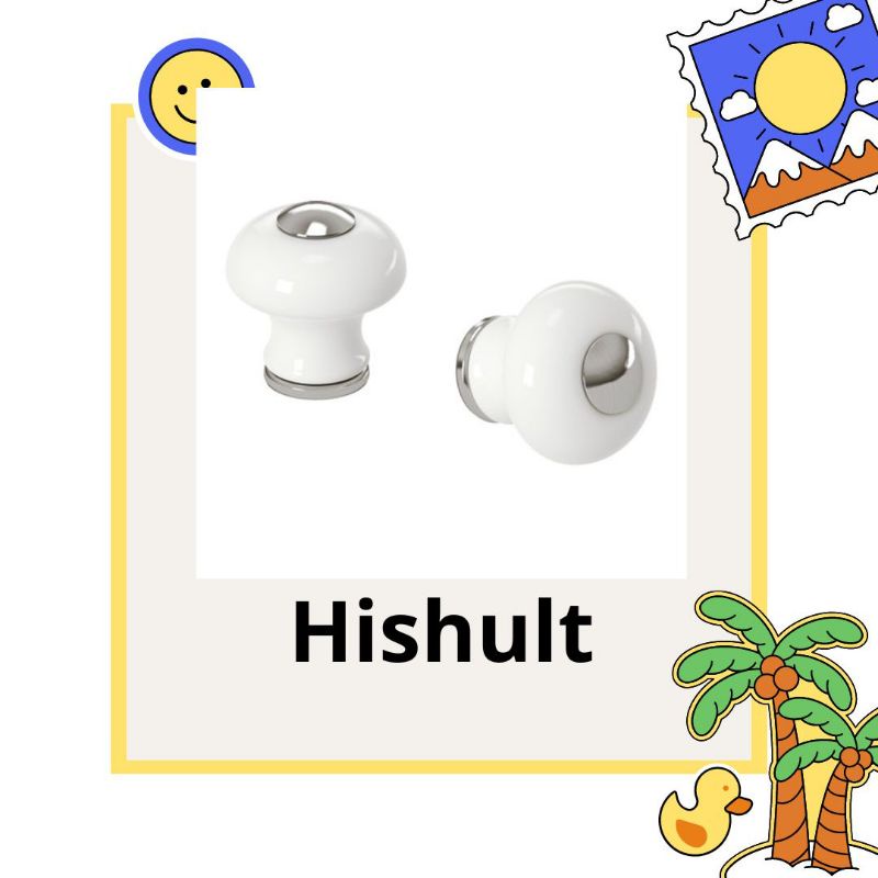 Jual HISHULT Kenop, porselin putih, 23 mm | Shopee Indonesia