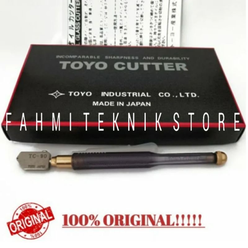 Jual TOYO GLASS CUTTER TC 90 ALAT POTONG KACA ORIGINAL MADE IN JAPAN ...