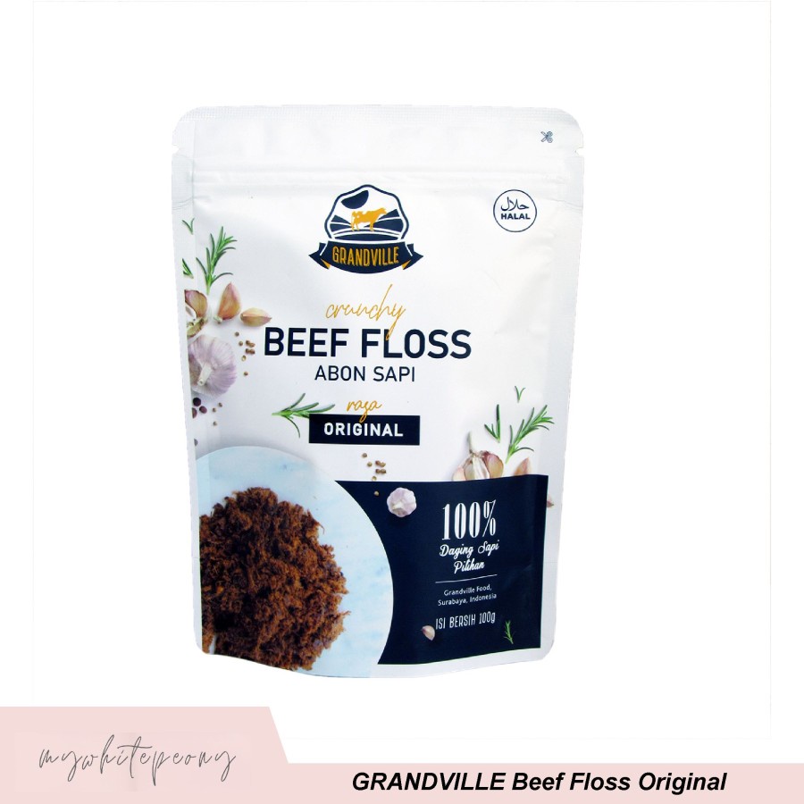Jual Grandville Crunchy Beef Floss Abon Sapi Original 100 Gr | Shopee ...