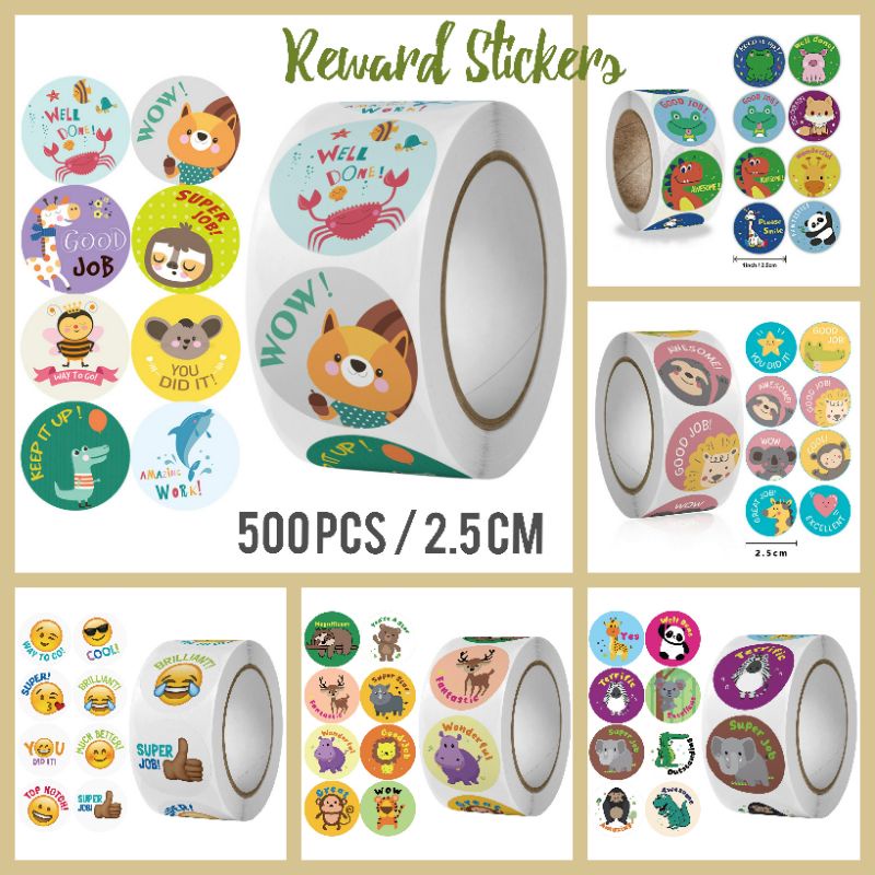 Jual Sticker Reward Encouragement Motivasi Anak 500 pcs | Shopee Indonesia