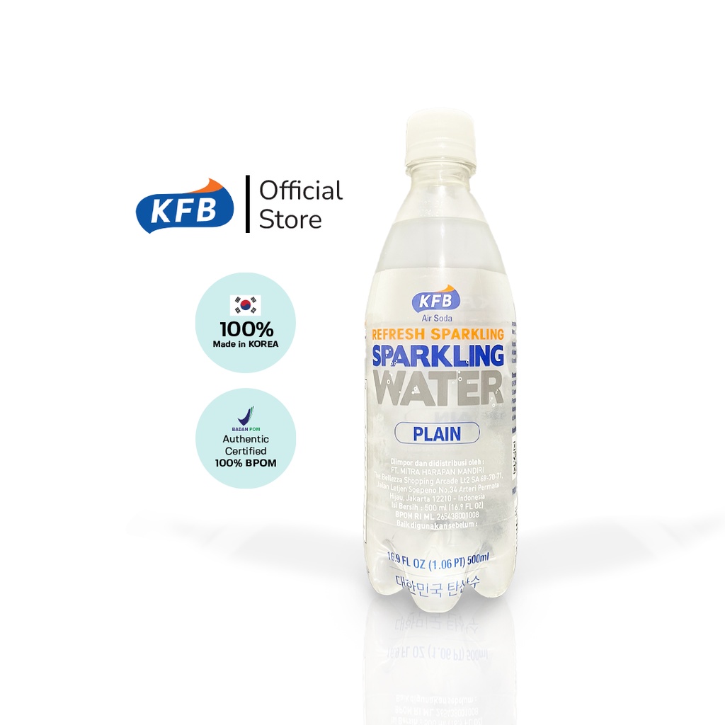 Jual KFB Sparkling Water Plain (Air Soda) 500ml | Shopee Indonesia