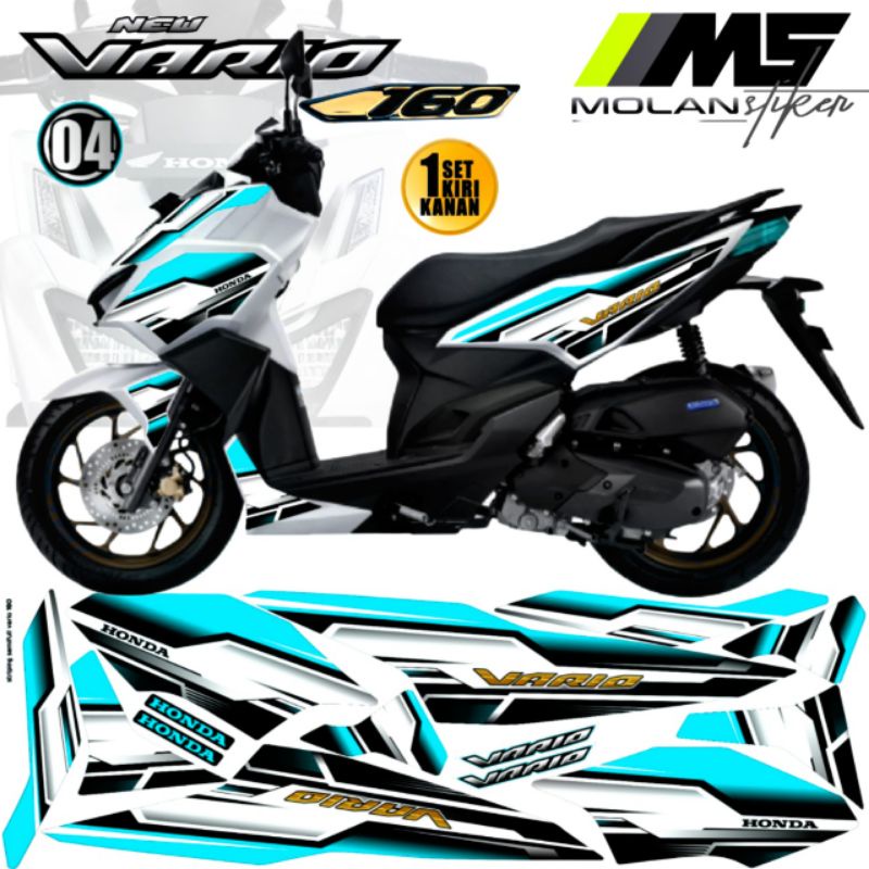 Jual Decal Sticker Striping Variasi Vario 160 Honda Vario 160 New Vario ...