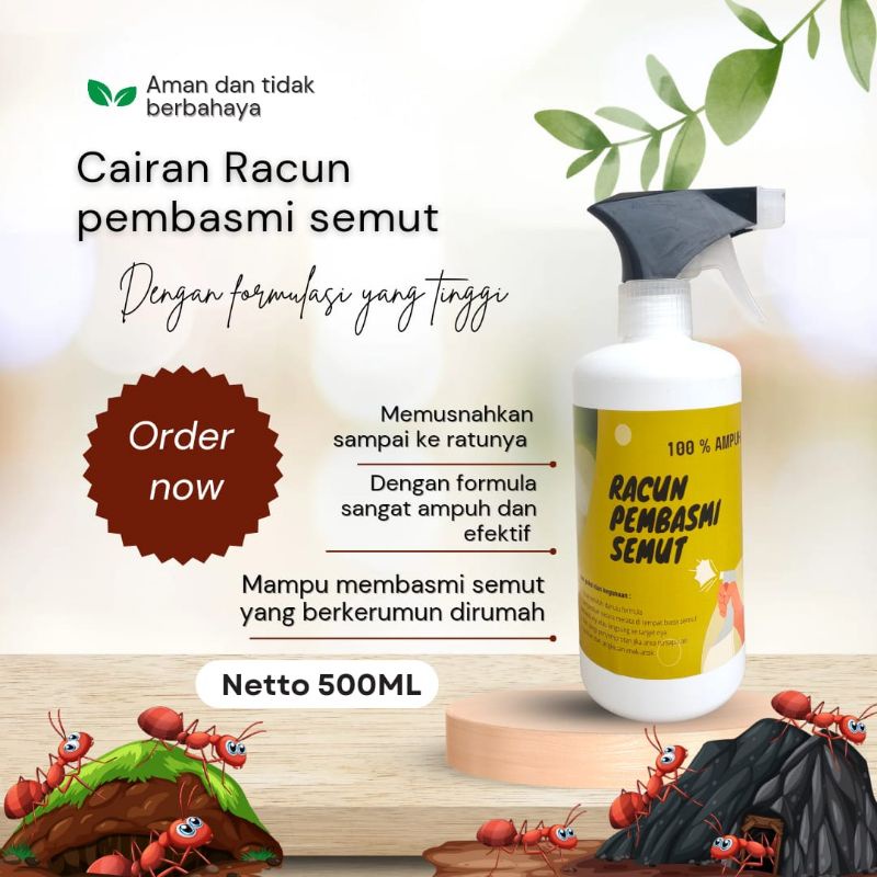 Jual CAIRAN SPRAY SEMUT PEMBASMI SEMUT AMPUH KEMASAN 500ML | Shopee ...