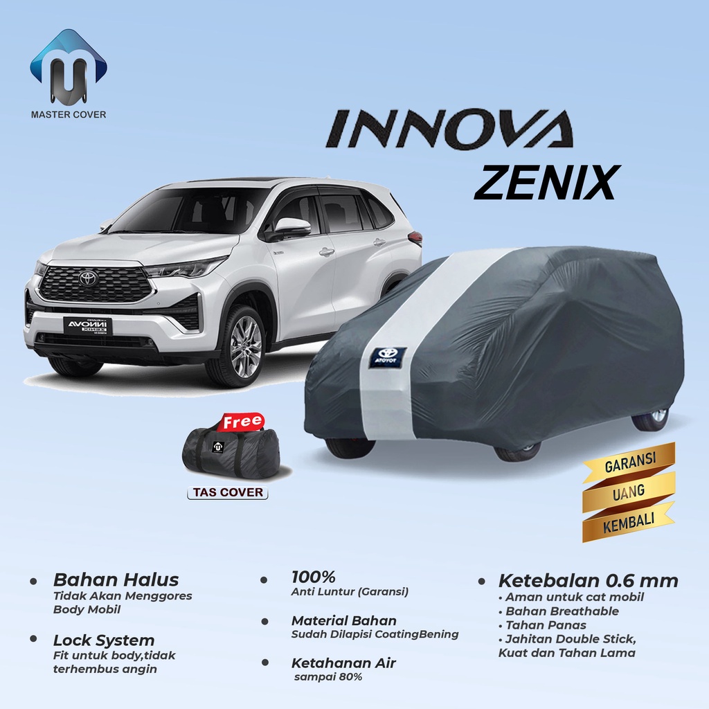 Jual Body Cover Mobil INNOVA ZENIX Hybrid Sarung Selimut Penutup Mobil ...