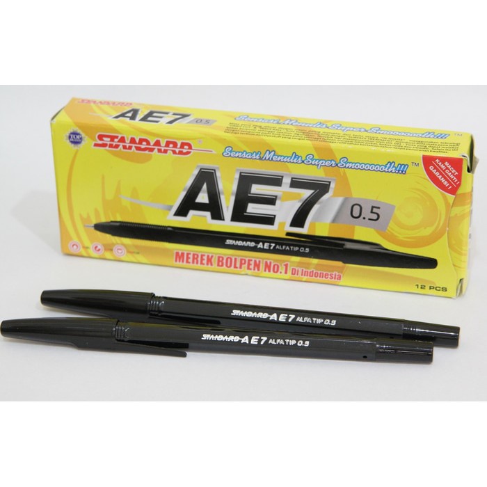 Jual BOLPOINT/ PULPEN/ BOLPEN STANDARD AE7/ AE-7 0.5MM | Shopee Indonesia