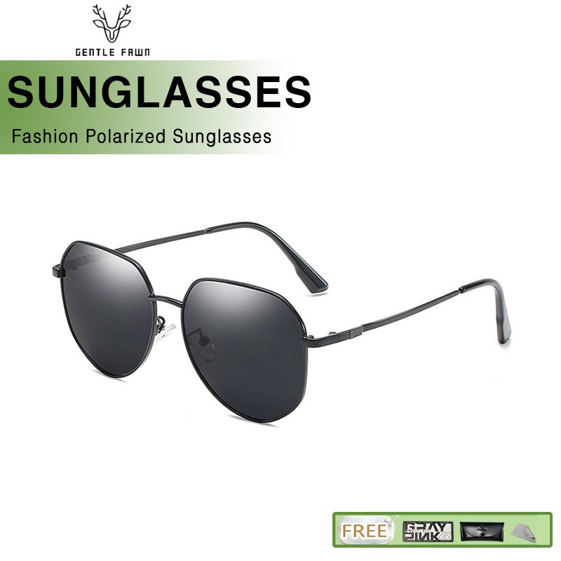 Jual Gentle Fawn Kacamata Hitam Sunglasses Polarized Anti UV400 Metal Fashion Pria dan Wanita ...