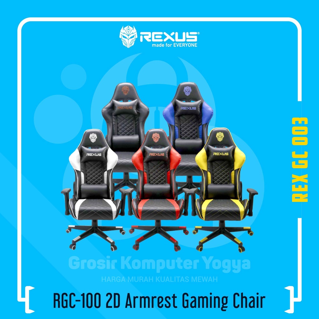 Jual Rexus RGC-100 2D Armrest Stylish & Simple Design Gaming Chair ...