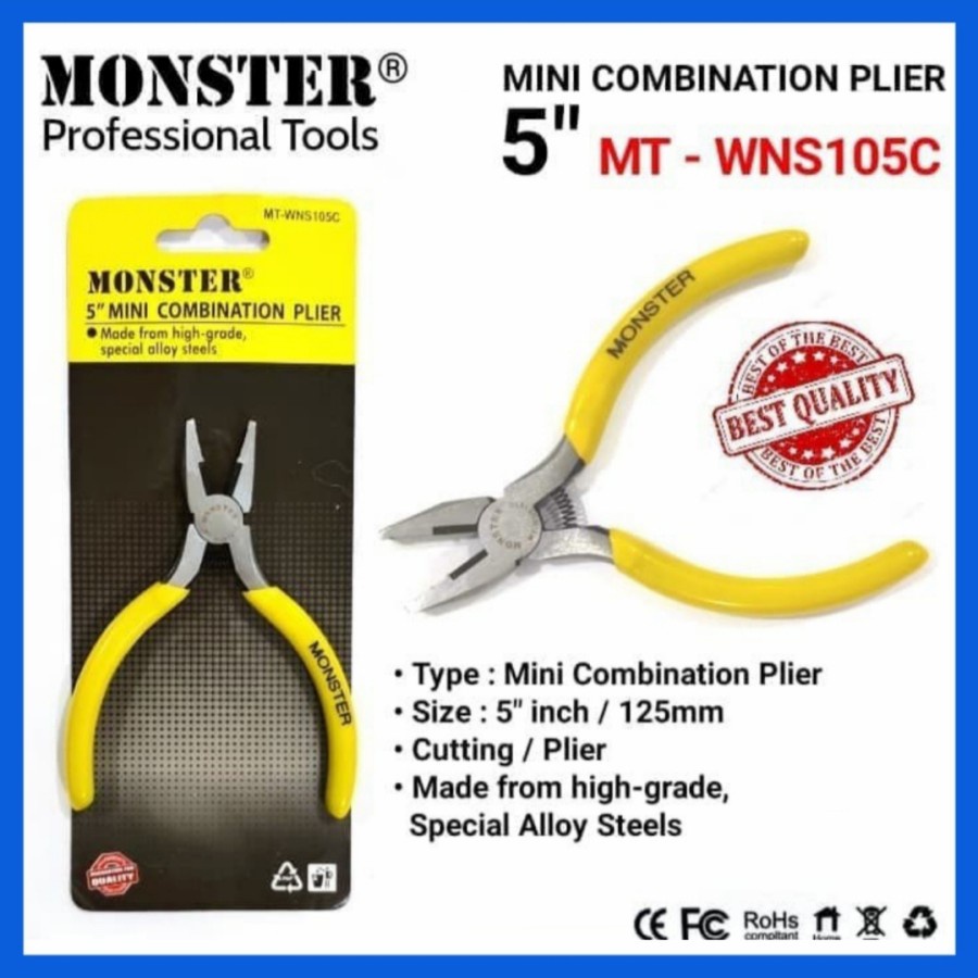 Jual Tang Kombinasi 5 inch / Combination Piler 5 inch MT-WNS105C ...