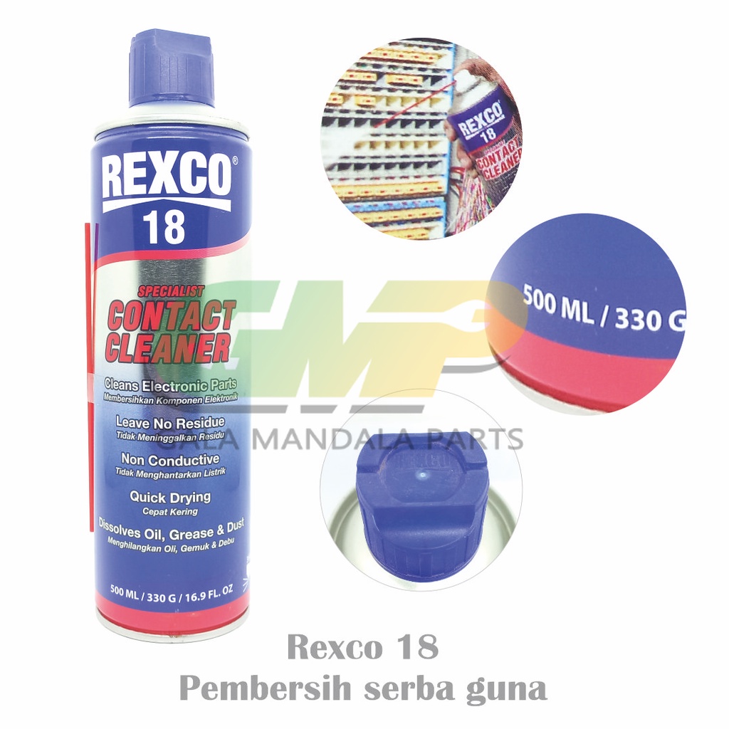 Jual Rexco 18 Contact Cleaner Pembersih Komponen Listrik Serba guna ...