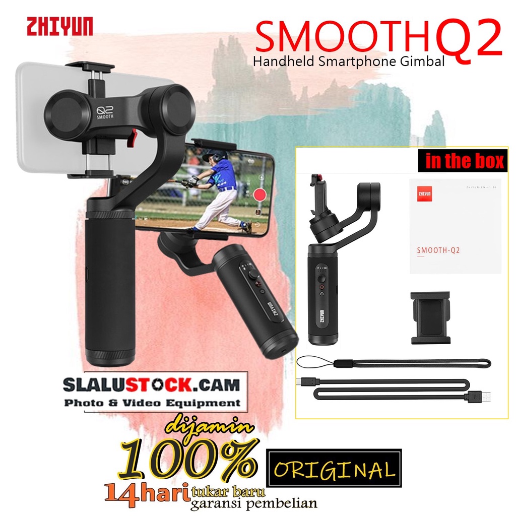 Jual Zhiyun Smooth Q2 Smartphone Gimbal Stabilizer Original | Shopee Indonesia