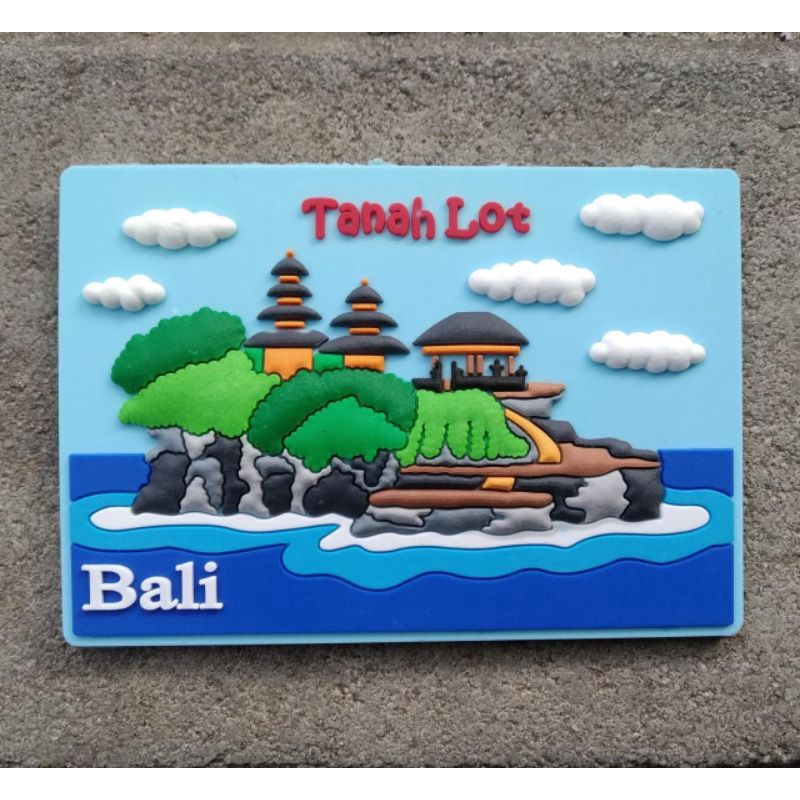 Jual GROSIR Fridge magnet / tempelan kulkas karet / rubber " TANAH LOT ...