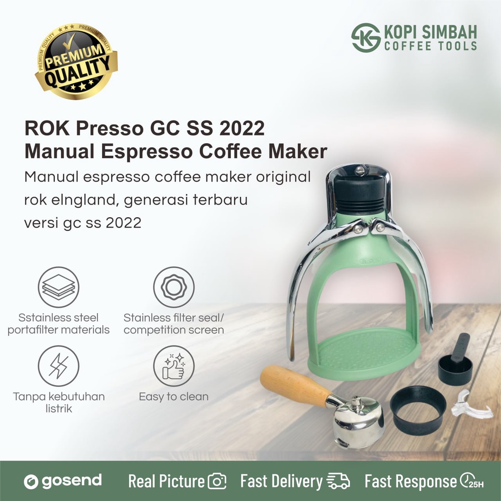 Jual Rok Presso NEW GC SS / GC Alat Pembuat Kopi espresso Manual ...