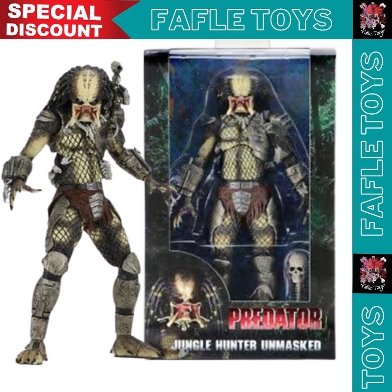 Jual Neca Ultimate Predators Jungle Hunter Unmasked Predator Figure ...