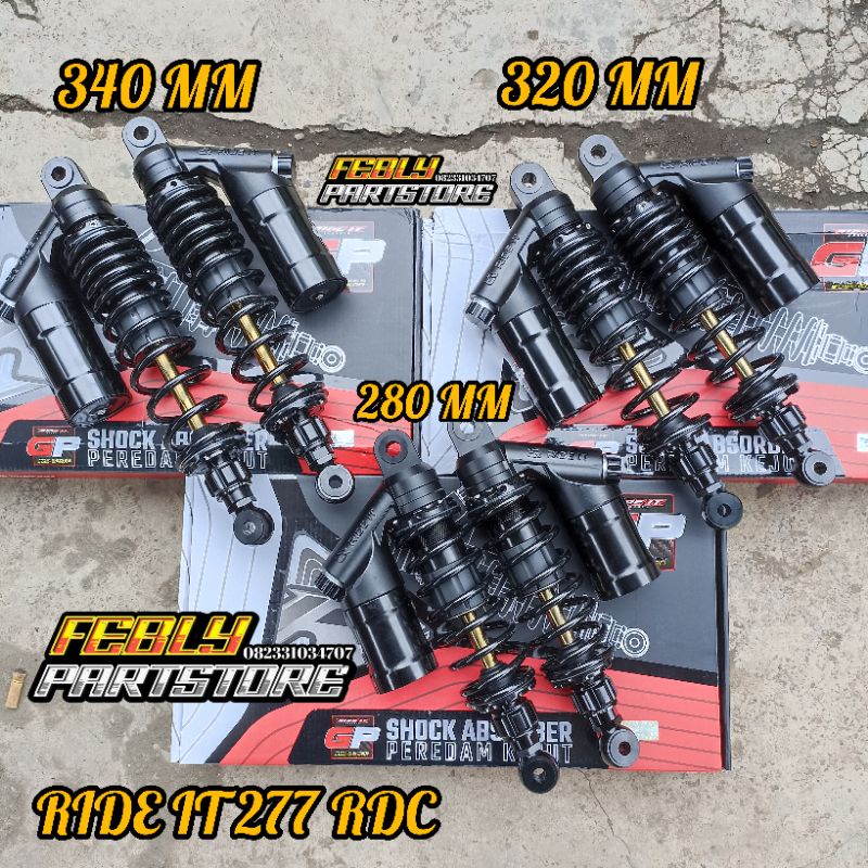Jual SHOCK SKOK SHOK BELAKANG RIDE IT GP 277 DOUBLE CLICK BLACK SERIES ...
