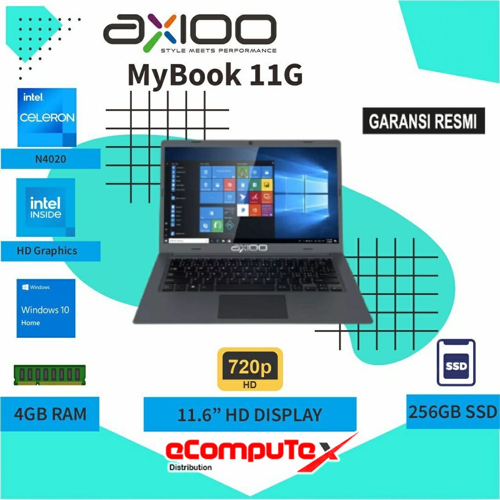 Jual NOTEBOOK AXIOO MYBOOK 11G N4020 / N 4020 RAM 4GB 256GB SSD 11.6 ...