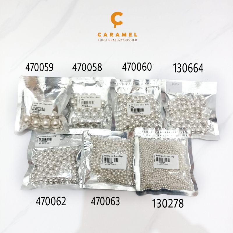 Jual Sprinkle 20gr - Manik manik Kue -Trimit Mutiara - Silver Pearl ...