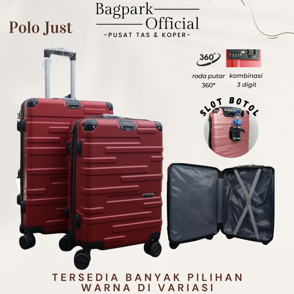 Jual BAGPARK Koper Fiber Polo Just 24 Inch Koper 20 Inch ABS TEBAL ...