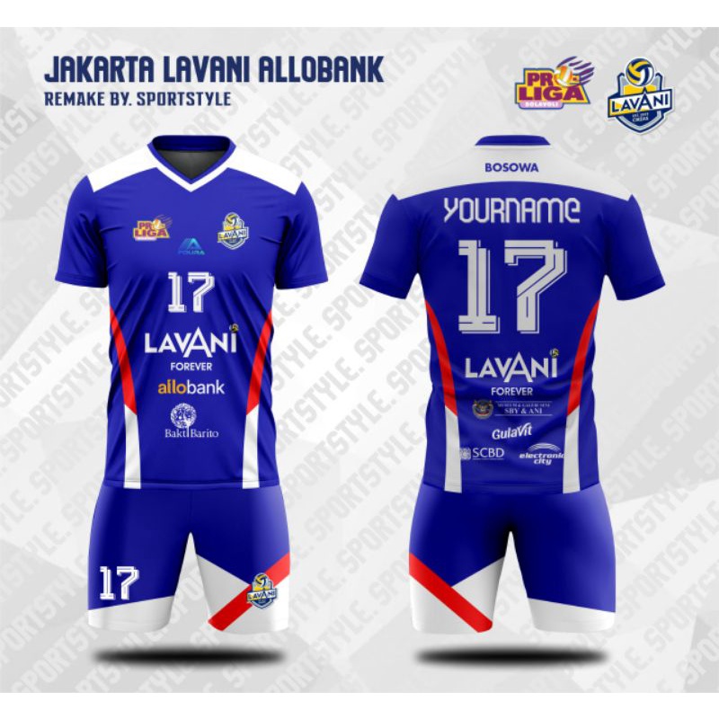 Jual BAJU JERSEY SETELAN VOLI JAKARTA LAVANI TERBARU 2023 | Shopee ...