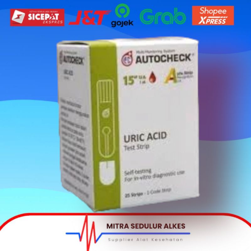 Jual Strip Uric Acid Autocheck | Strip Asam Urat Autochek | Shopee ...