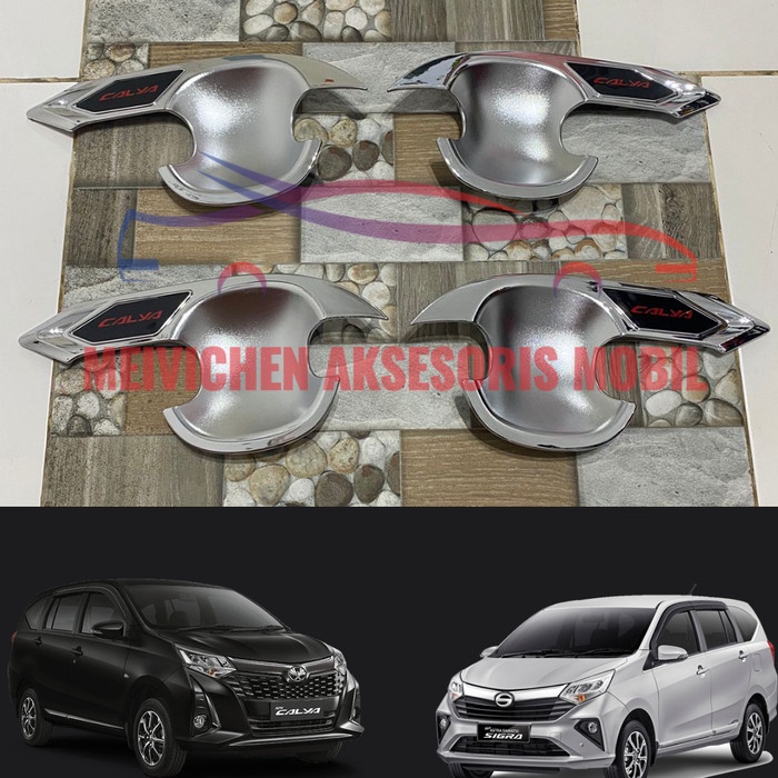 Jual OUTER MANGKOK PINTU MOBIL ALL NEW CALYA SIGRA 2019 - 2023 CHROME | Shopee Indonesia