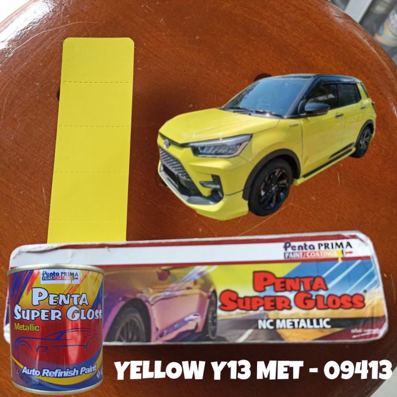 Jual Cat duco Penta Super Gloss kuning metalik toyota yellow Y13 1kg ...