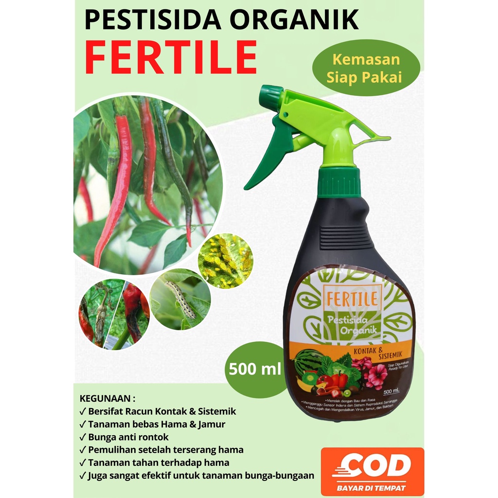 Jual FERTILE PESTISIDA ORGANIK (KONTAK & SISTEMIK) ISI 500 ML ...