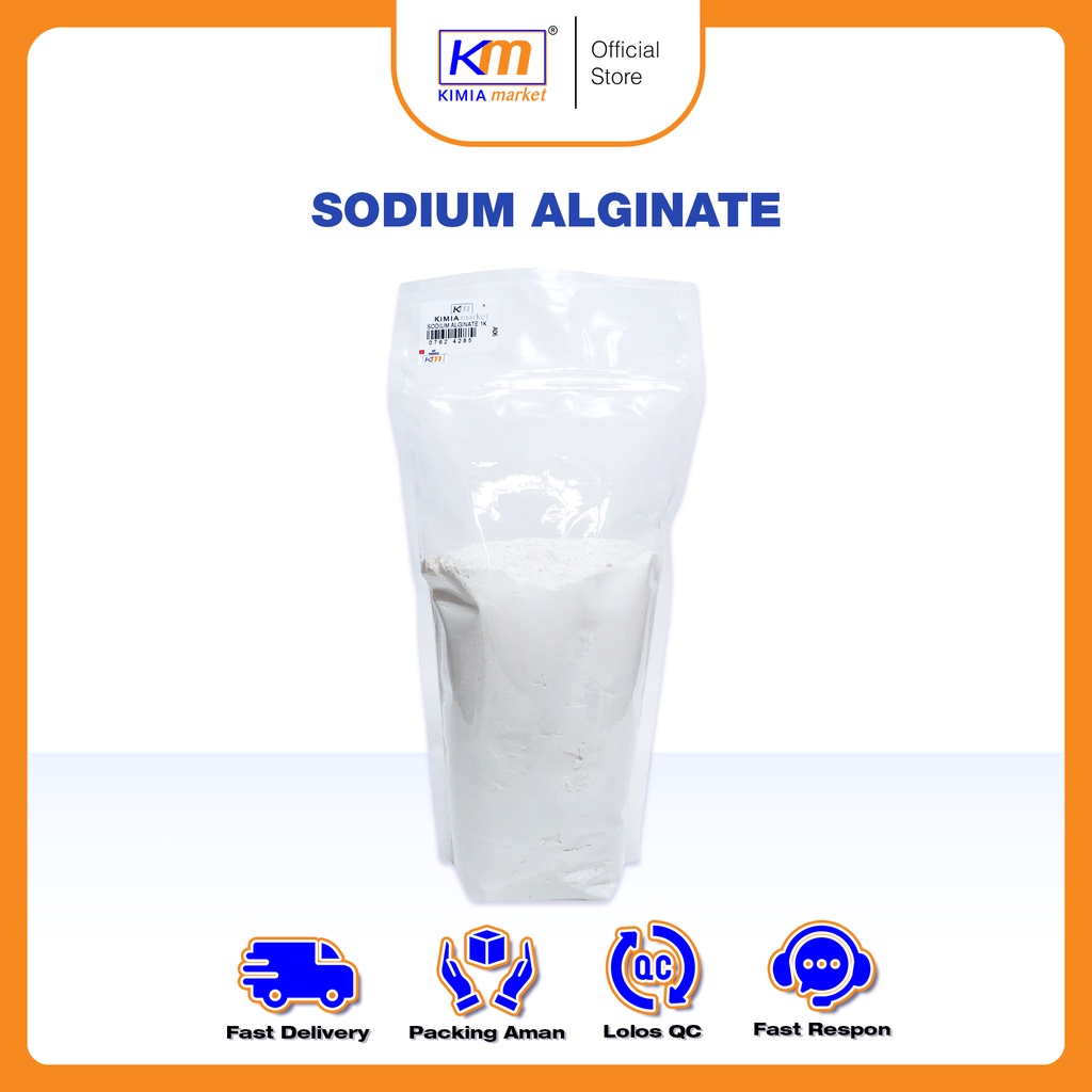Jual Sodium Alginate 1kg Food Grade Natural Thickening Powder & Gelling ...