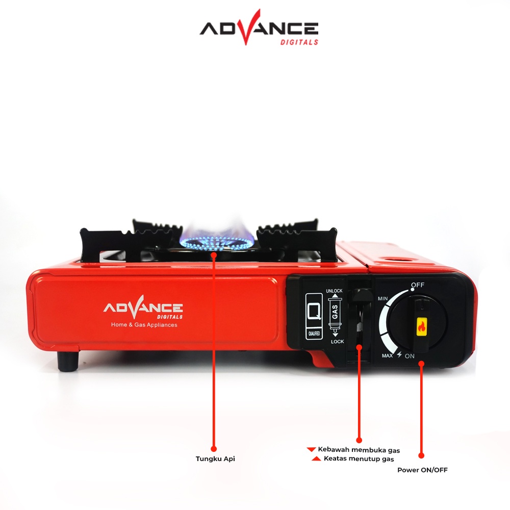 Jual Kompor Portable Advance KGP 102 Kompor 2 Fungsi Gas Tabung ...
