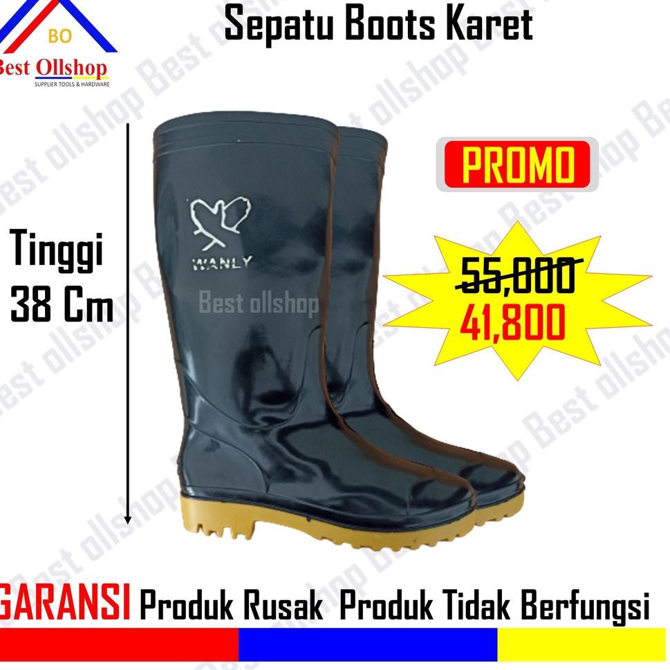 Jual REKOMENDASI Sepatu Boot Hitam / Sepatu Proyek Hitam / Sepatu Boot ...