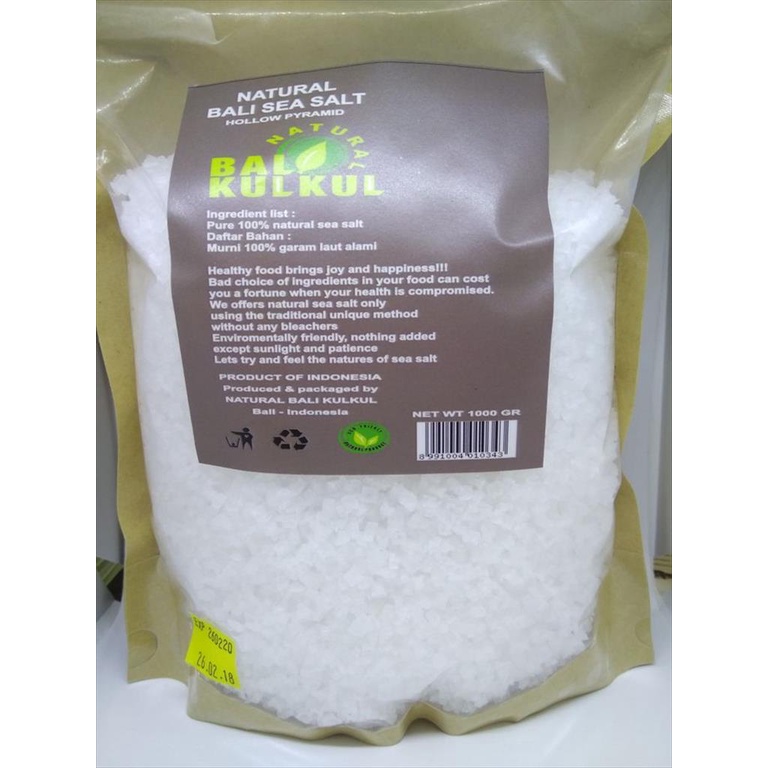 Jual Bali Kulkul - Sea Salt Coarse Hollow Pyramid 1Kg ( Garam Laut ...