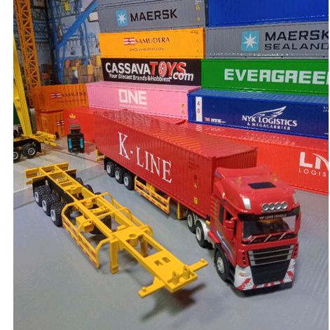 Jual Diecast Truck Trailer Container Scala 50 Alloy Kline | Shopee ...
