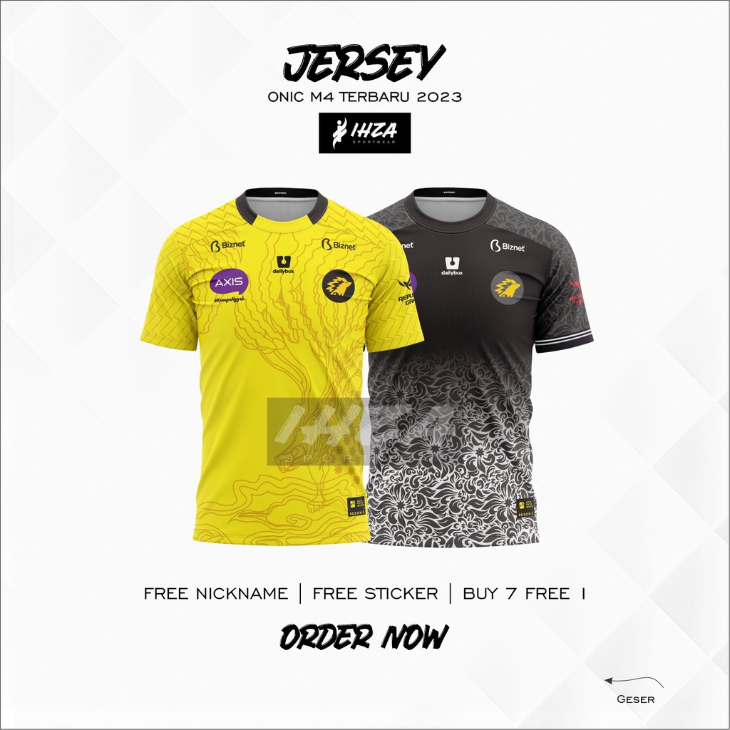 Jual JERSEY ONIC TERBARU 2023 FANS / SUPPORTER EDITION FREE NICKNAME ...