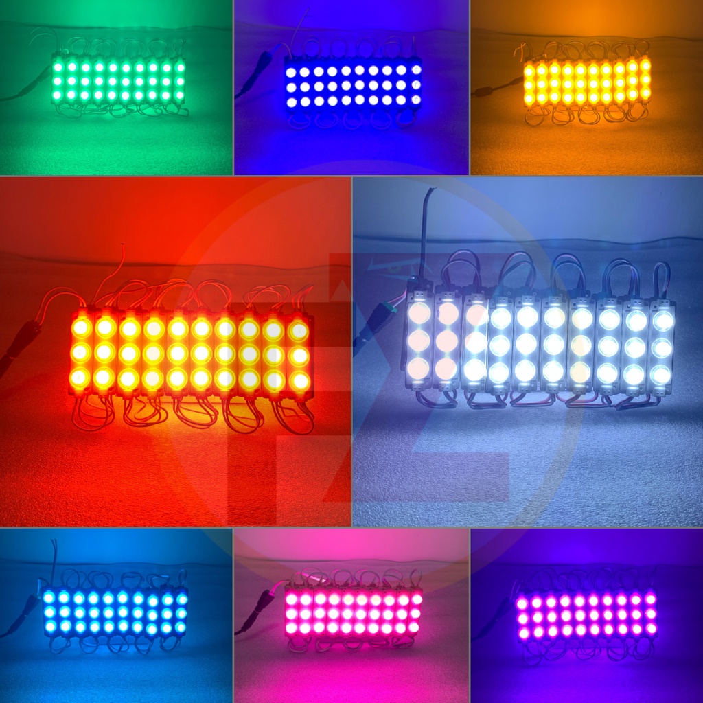 Jual LAMPU LED Module 3 Mata (1x3) 12V 24V / LED Modul 12 Volt 24 Volt ...