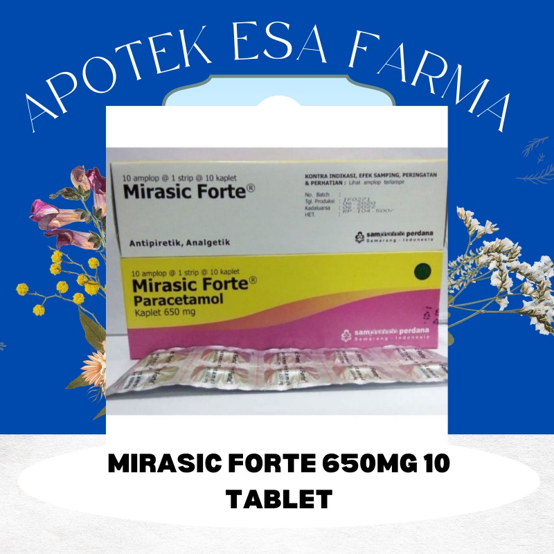 Jual Fasidol Forte Paracetamol 650mg Obat Pereda Nyeri | Sakit Kepala 1 ...