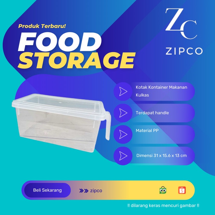 Jual Strongwell Kotak Kontainer Makanan Kulkas Kitchen Food Storage Box ...