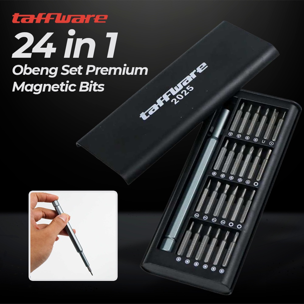 Jual Obeng Set Premium Magnetic Bits 24 in 1 - 2025 - Black | Shopee Indonesia