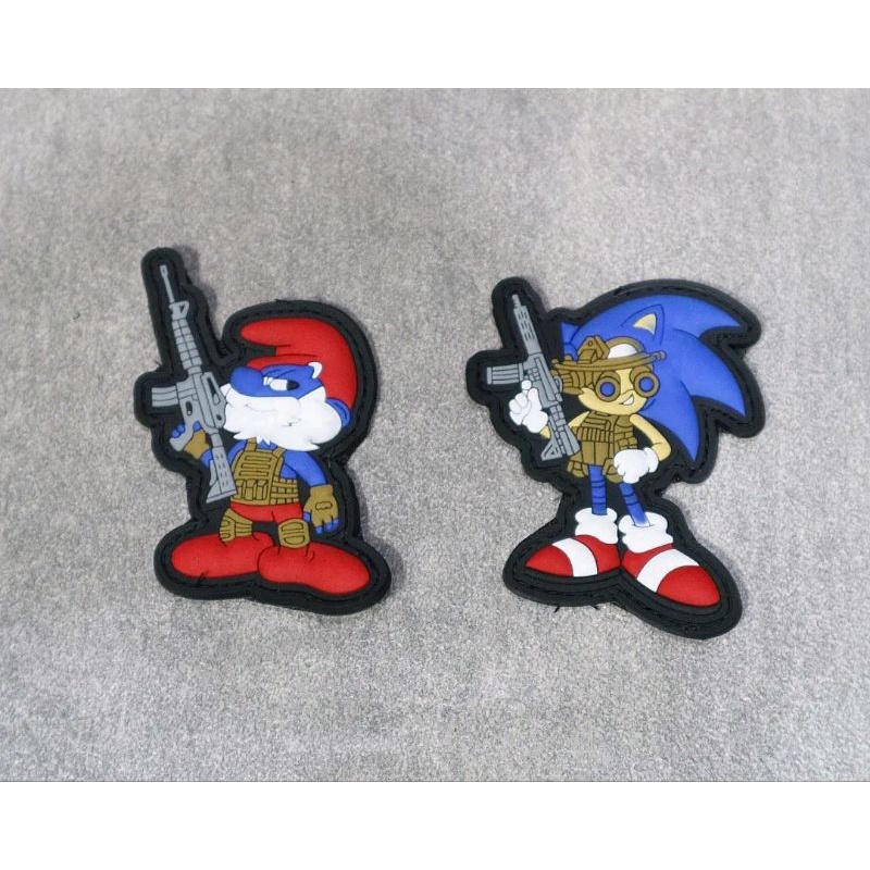 Jual patch 3D Tactical Sonic / patch 3D animasi sonic | Shopee Indonesia