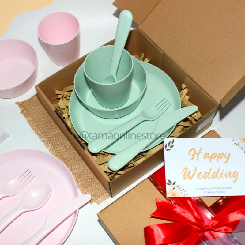 Jual Hampers Wedding | Hampers Pernikahan | Set Alat Makan | Piring ...