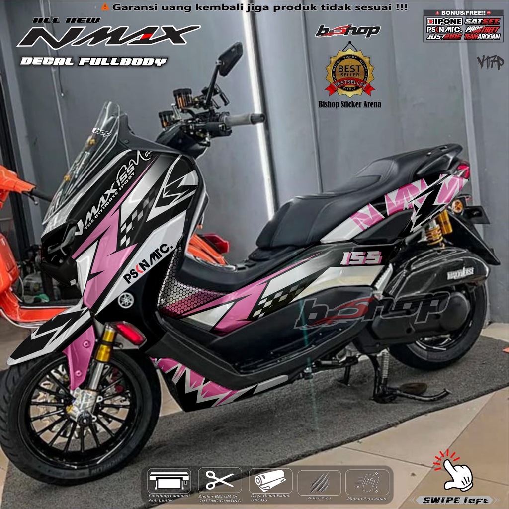 Jual Decal sticker nmax fullbody motif grafis Premium racing keren ...