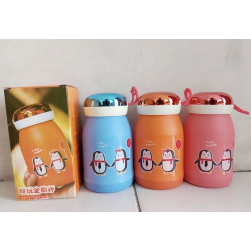 Jual Botol Kaca Cute Imut PENGUIN Gemoy | Shopee Indonesia
