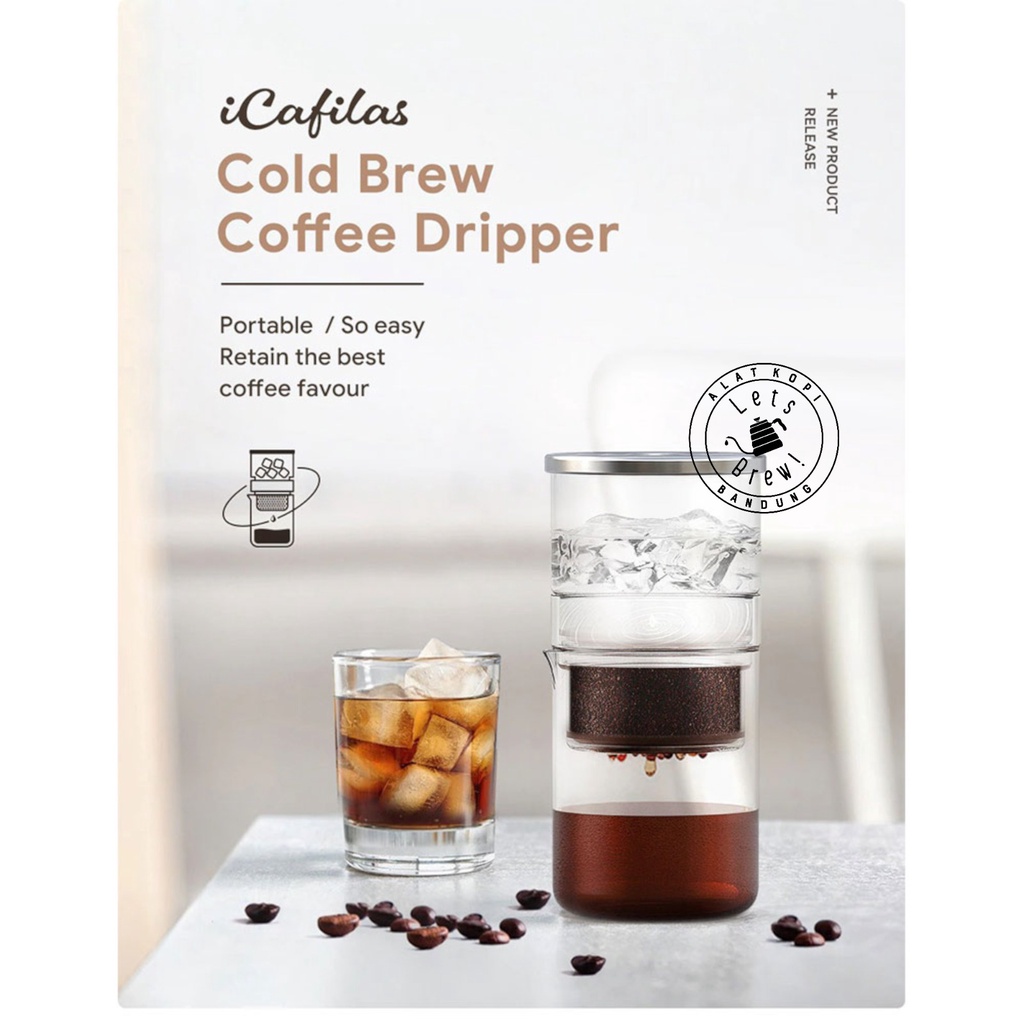 Jual Cold Brew Coffee Maker Portable Dripper Coffee Pot 300ml / Cold ...