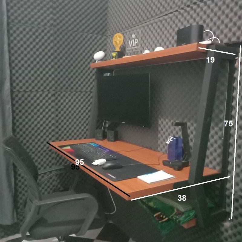 Jual meja dinding tempel meja komputer meja gantung | Shopee Indonesia